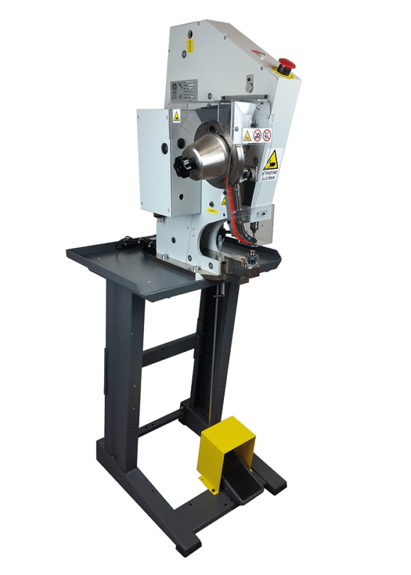 NEW GEPO pneumatic eyeleting machine • GMG snc di Gallinaro Lorenzo & C.